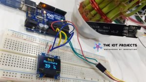 Capacitive Soil Moisture Sensor with OLED Display & Arduino-IoT Projects