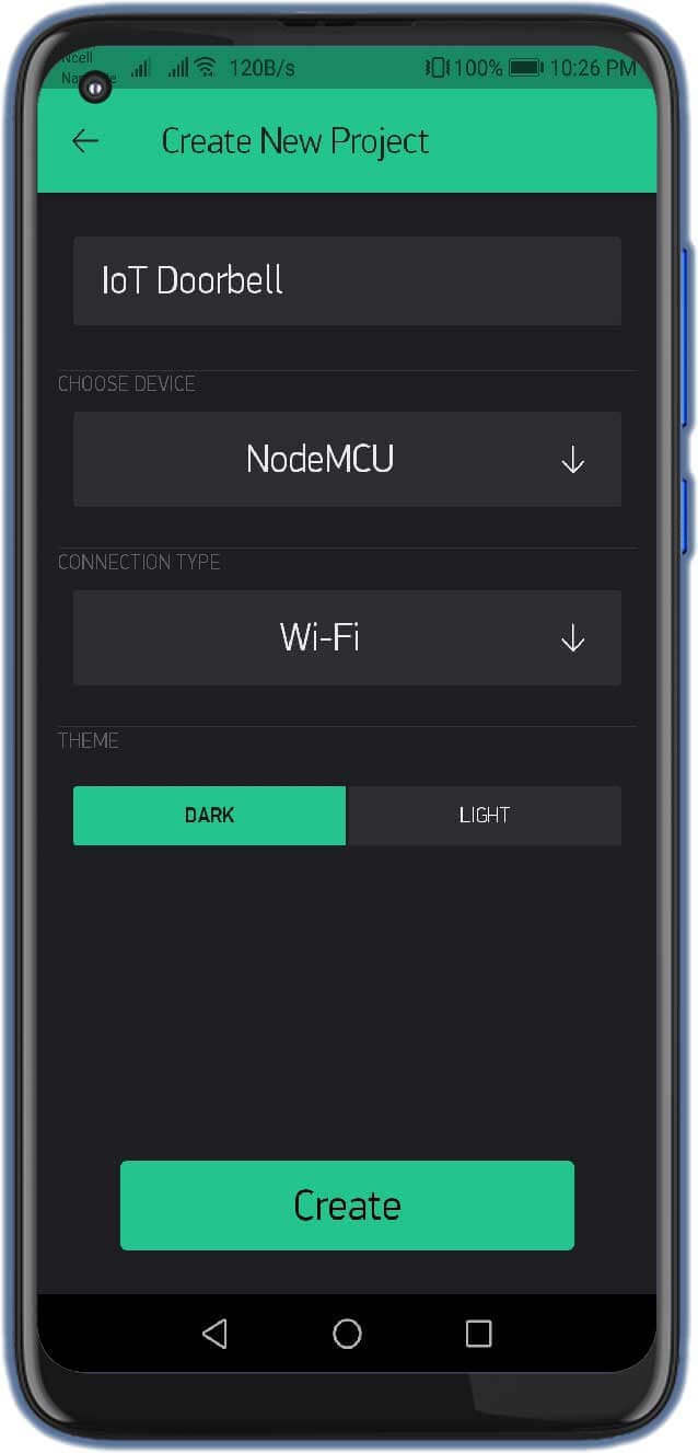 Contactless Smart Doorbell Using ESP8266 & Blynk - IoT Projects Ideas