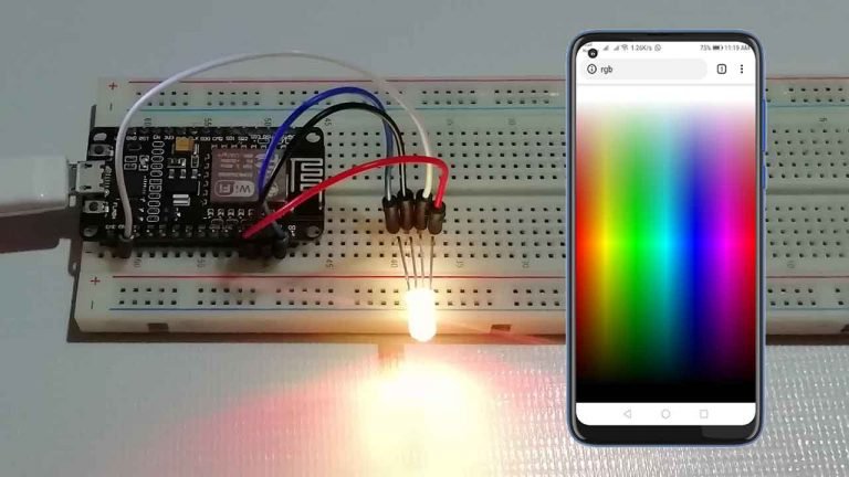 ESP8266 RGB LED Controller Web Server - IoT Projects Ideas