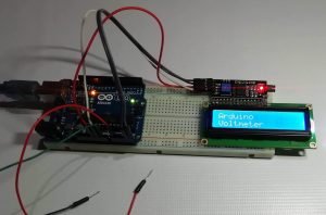 Digital Voltmeter using Arduino & 16x2 LCD - IoT Projects Ideas