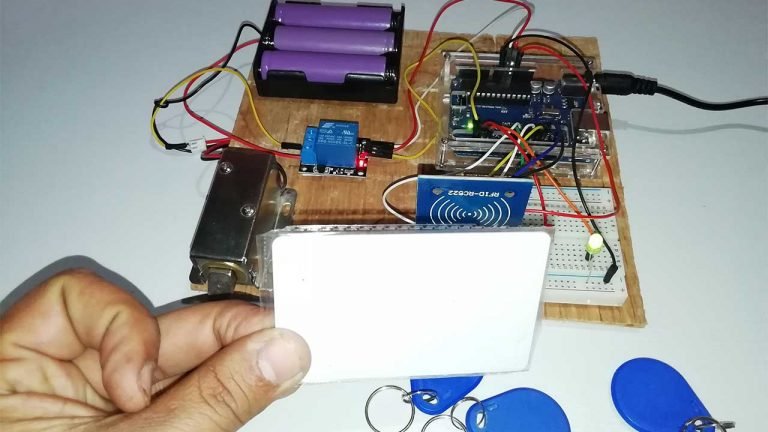 RFID Master Card Door Lock System using Arduino - IoT Projects Ideas