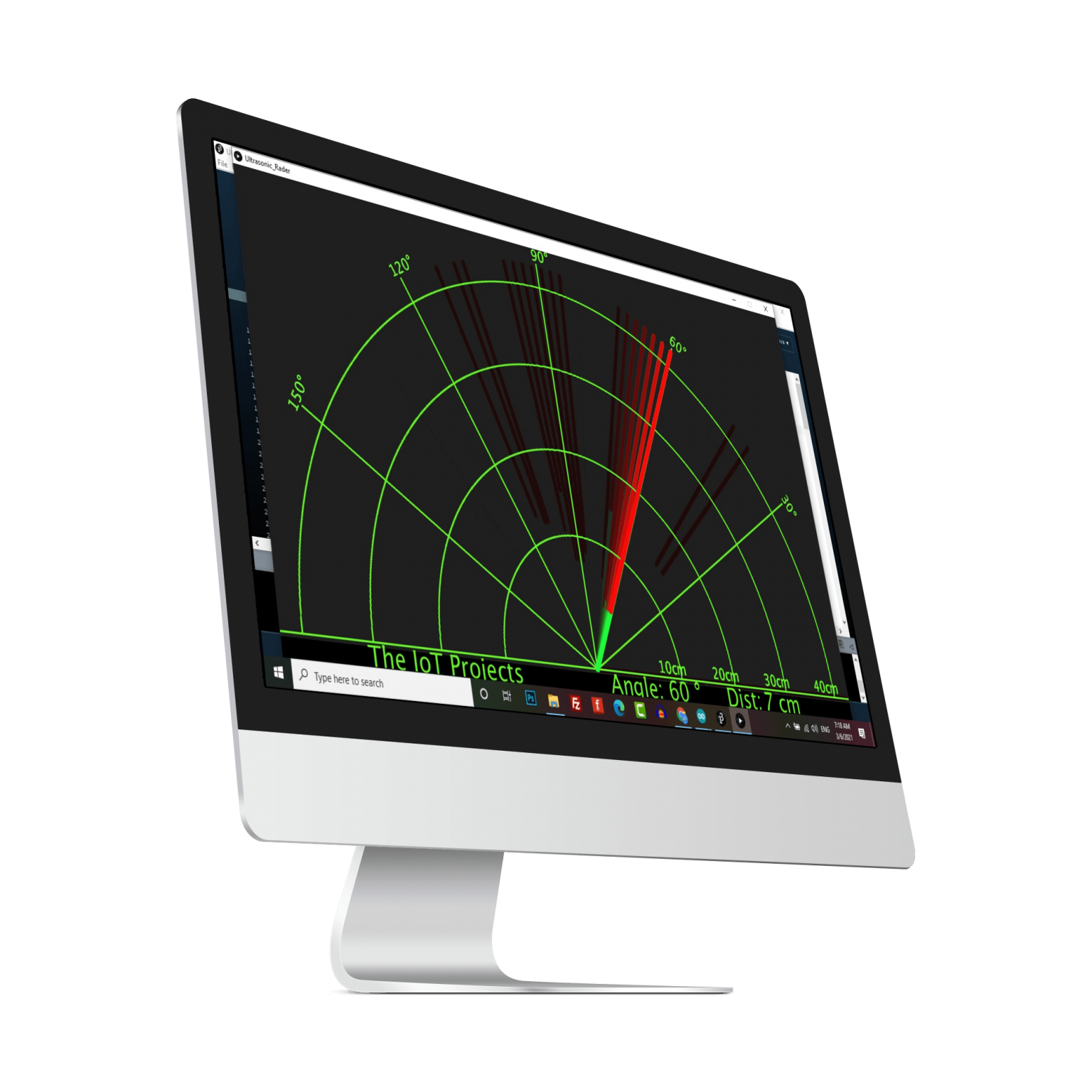 Portable Radar Using Arduino & Ultrasonic Sensor - IoT Projects Ideas