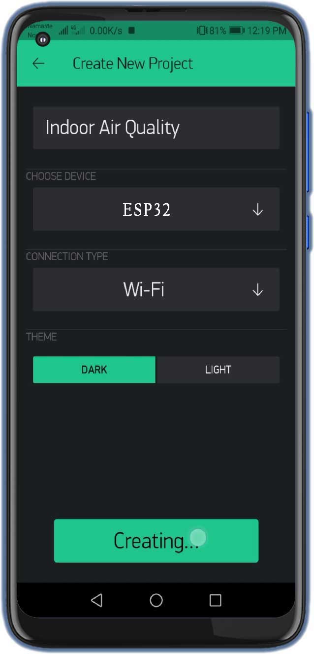 BME680 Indoor Air Quality Monitoring system using ESP32