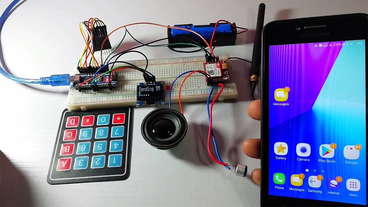 Arduino Based GSM Mobile Phone using SIM800L