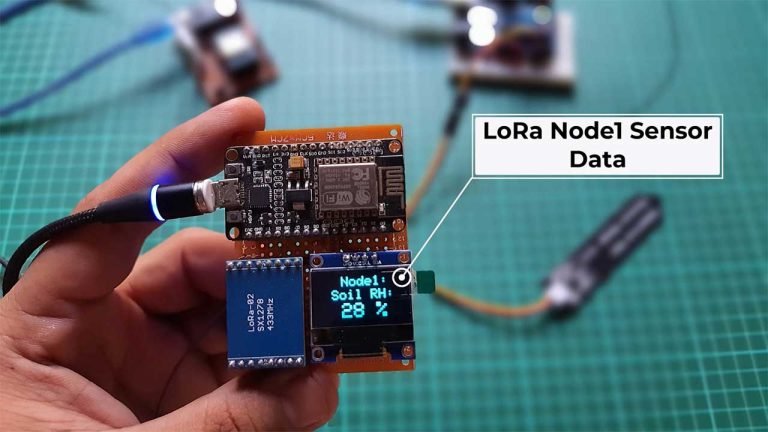 Multiple LoRa Nodes Communication with Master LoRa Node