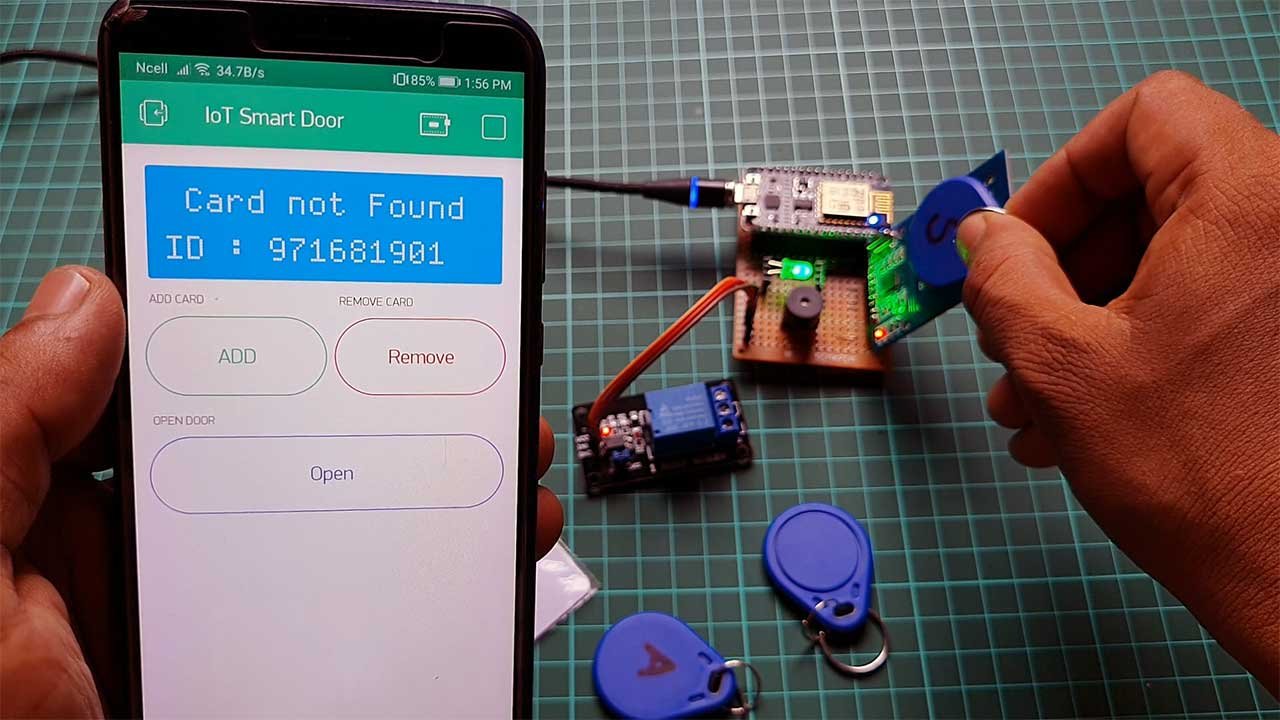 IoT based RFID Door Lock using ESP8266 - IoT Projects Ideas