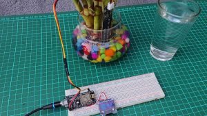 Capacitive Soil Moisture Sensor with ESP8266 & OLED Display