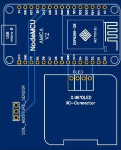 Capacitive Soil Moisture Sensor with ESP8266 & OLED Display