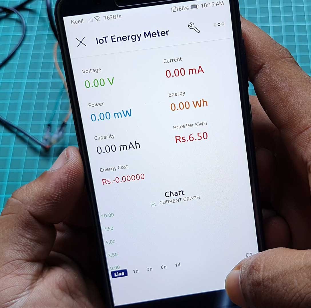 IoT Energy Meter using INA219 Sensor ESP8266 & Blynk