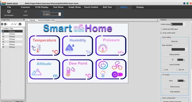 Smart Home using DWIN HMI Display & Arduino - IoT Projects Ideas