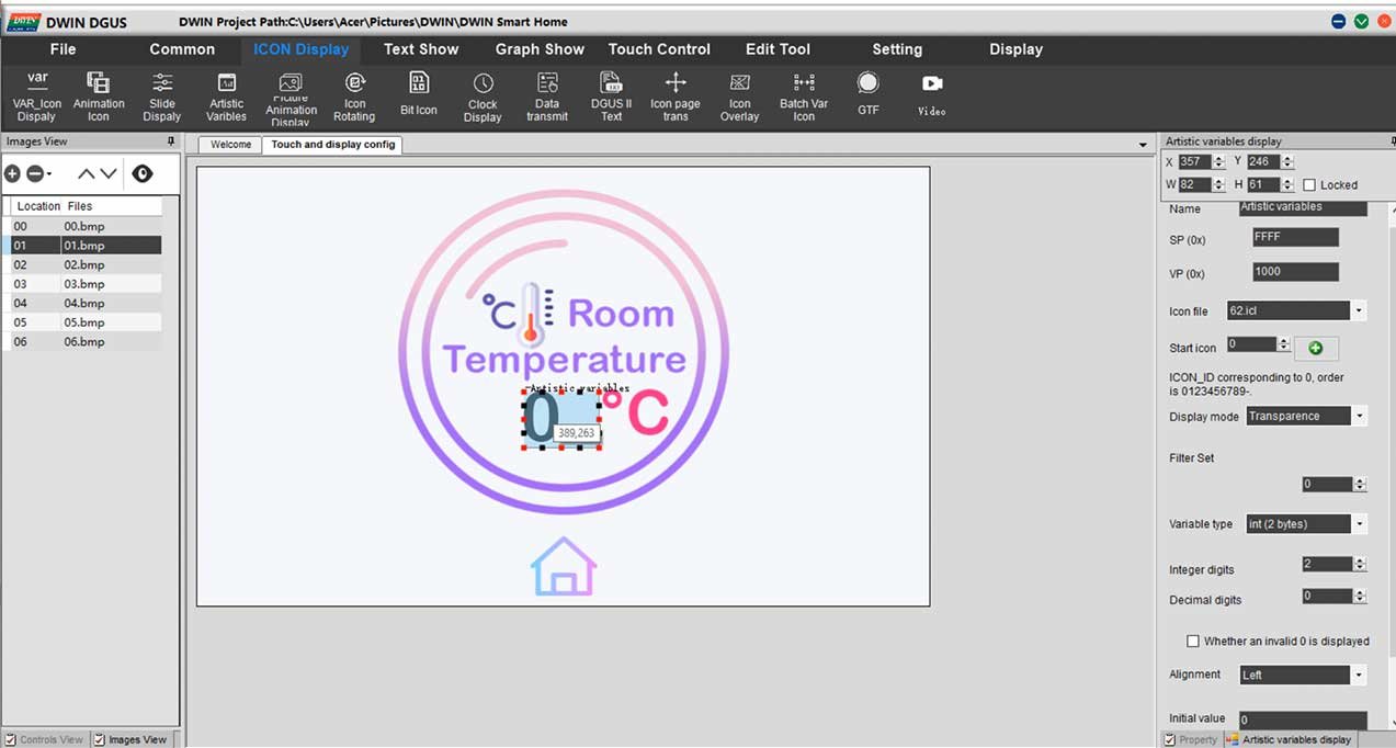 Smart Home using DWIN HMI Display & Arduino - IoT Projects Ideas