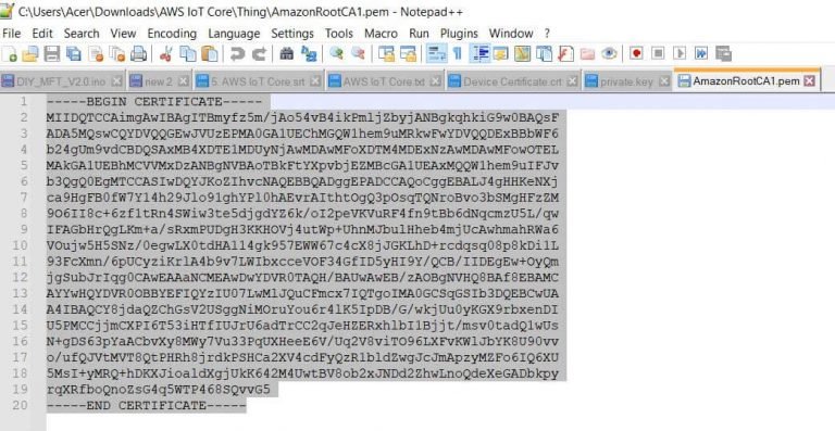 AWS IoT Core With ESP8266 & BME280 Sensor - IoT Projects Ideas