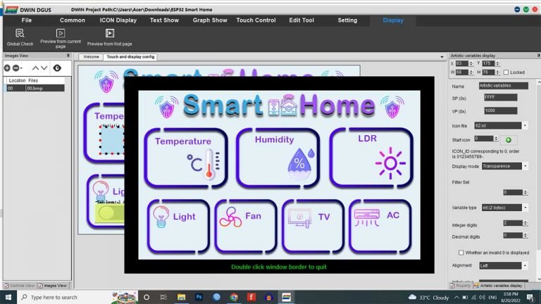 Esp32 Smart Home Automation Using Dwin Hmi Display