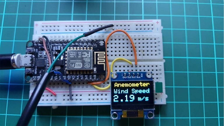 Iot Based Anemometer Using Esp8266 And Arduino Iot Cloud