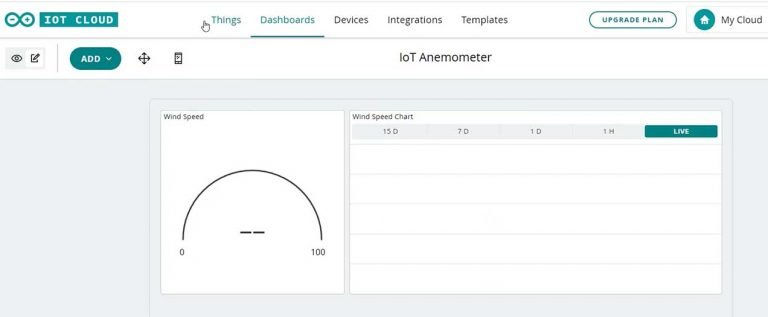 IoT based Anemometer using ESP8266 & Arduino IoT Cloud