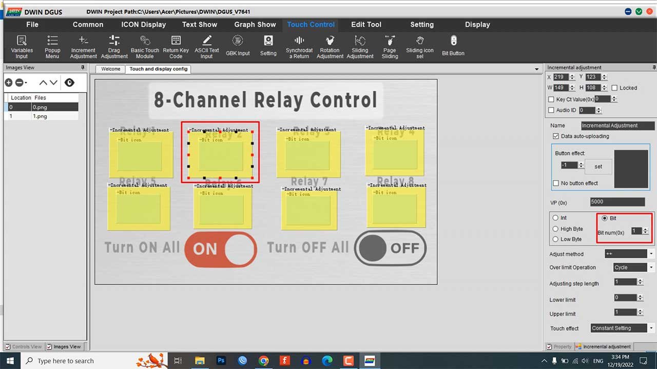 Relay Control with Arduino & DWIN Display - IoT Projects Ideas