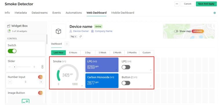 IoT Smoke & Gas Detector using ESP8266 & Blynk