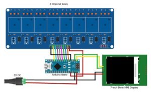 Relay Control with Arduino & DWIN Display - IoT Projects Ideas