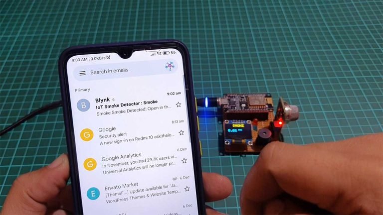 Iot Smoke And Gas Detector Using Esp8266 And Blynk