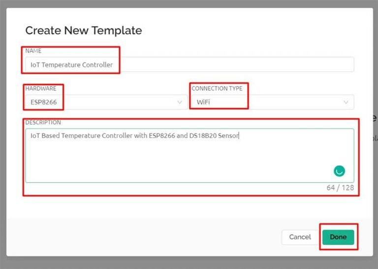 IoT Temperature Control System with ESP8266 & Blynk
