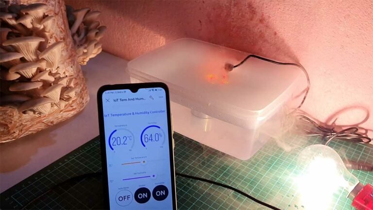 IoT Temperature & Humidity Monitoring & Control System using ESP32 & Blynk 2.0