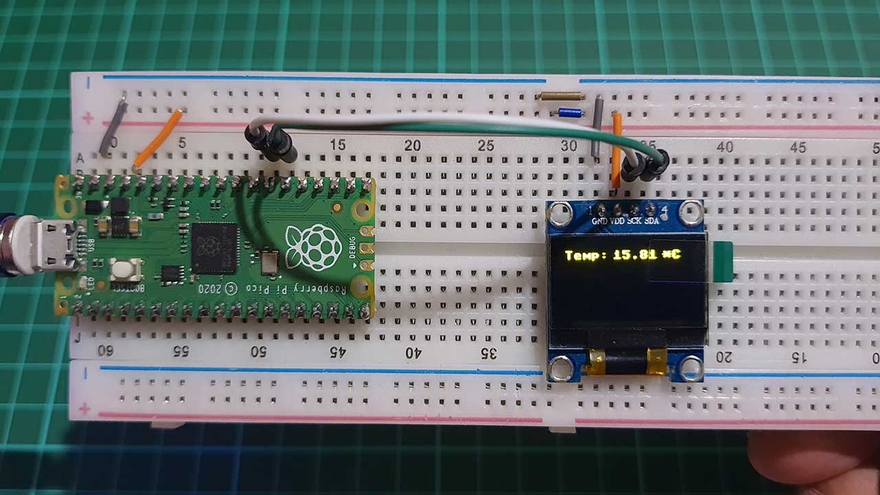 Read Internal Temperature Sensor Value From Raspberry Pi Pico