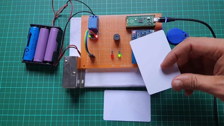 RFID Based Door Lock Control System using Raspberry Pi Pico