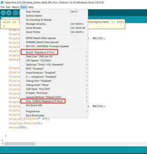 Capacitive Soil Moisture Sensor with Raspberry Pi Pico