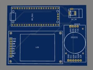 Raspberry Pi Pico Realtime Clock with Temperature Monitoring