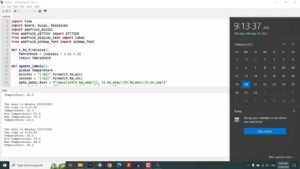 Raspberry Pi Pico Realtime Clock with Temperature Monitoring