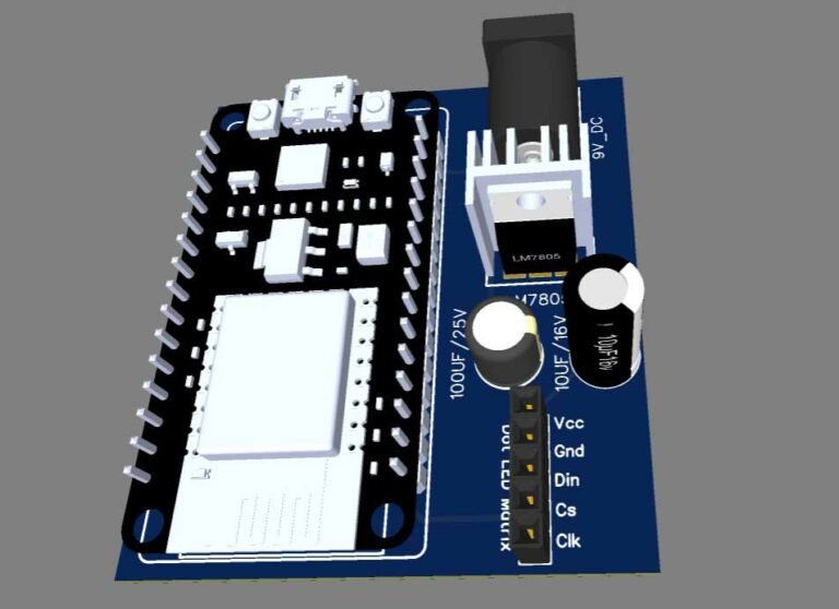 Bitcoin Price Tracker Using Esp8266 And Max7219 Iot Projects