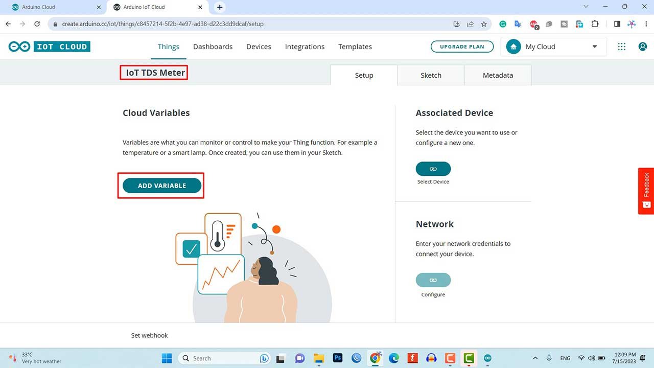 IoT Water Quality Monitoring with TDS Sensor & ESP32