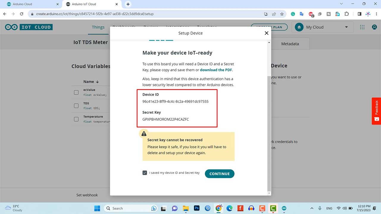IoT Water Quality Monitoring with TDS Sensor & ESP32