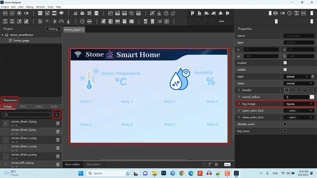 Design UI with Stone Designer Software & UART Communication for HMI Display