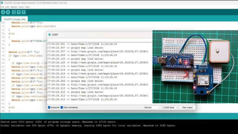 Interface NEO 6M GPS Module with Arduino - IoT Projects Ideas